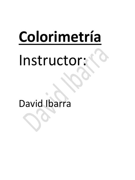 Colorimetría Pdf Color Pelo