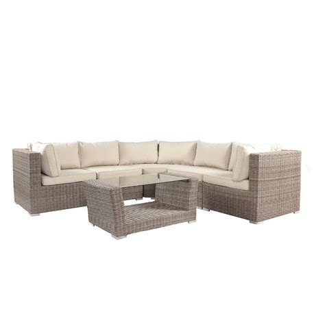 Set Living Esquinero Rattan Asturica Outzen Vea