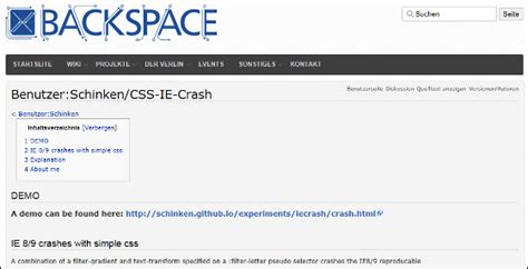 Simple CSS Code To Crash IE 8 IE 9 Is Found GIGAZINE