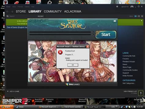 C Runtime Library Error Connection Game Crash Tree Of Savior Forum