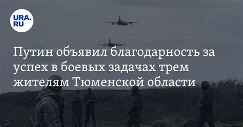 Путин объявил благодарность за успех в боевых задачах трем бойцам из