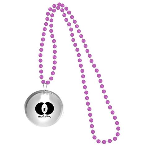 Light Up Button With Beads 125366