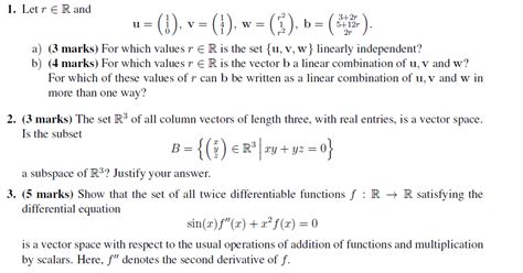 solved let r r and for which values r r is the set {u v