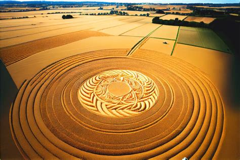 Crop Circle Formation Stock Illustration Illustration Of Appeared