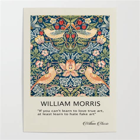 Modern Poster William Morris William Morris The Strawberry Thieves