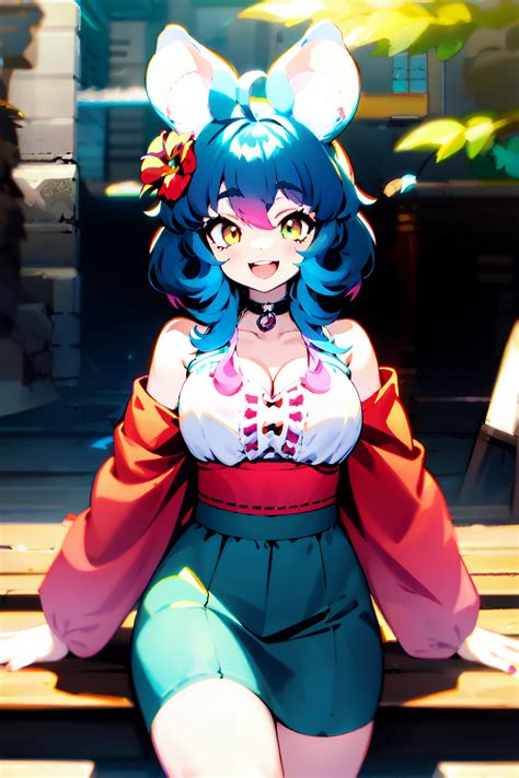 Xbooru Ai Generated Blue Hair Chessivt Fanart Owozu Vtuber 1047446
