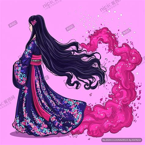 Ai创作图卡通古典美女 女孩长裙插画 古典美女设计 卡通古代美女 换装插画 长发女孩插画 手绘长发女孩 长黑发插画 卡通古代姑娘 漫画美女传统 古典美女背影插画 卡通古装美女 卡通古装女孩