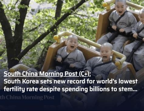 South Koreas Birth Rate Continues To Plummet Rnewswall
