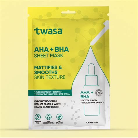 Buy Best Aha Bha Sheet Mask Online In India For Exfoliation Twasa