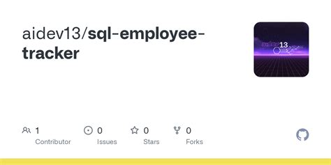 GitHub Aidev13 Sql Employee Tracker