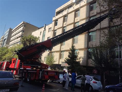 آتش سوزی دربخش مهمترین بیماران یک بیمارستان در تهران عکس