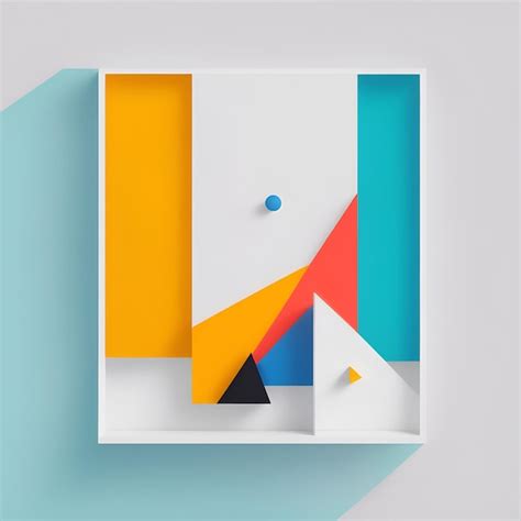 Premium Ai Image A Minimalist Artwork Using Clean Geometric Shape