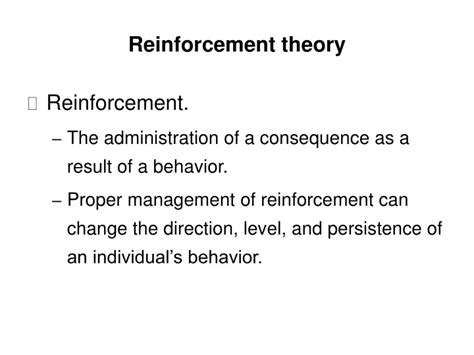 Ppt Reinforcement Theory Powerpoint Presentation Free Download Id