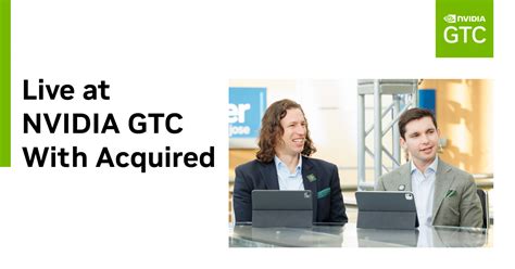 Watch The Replay Of The Live At Nvidia Gtc With Acquired Nvidia Gtc