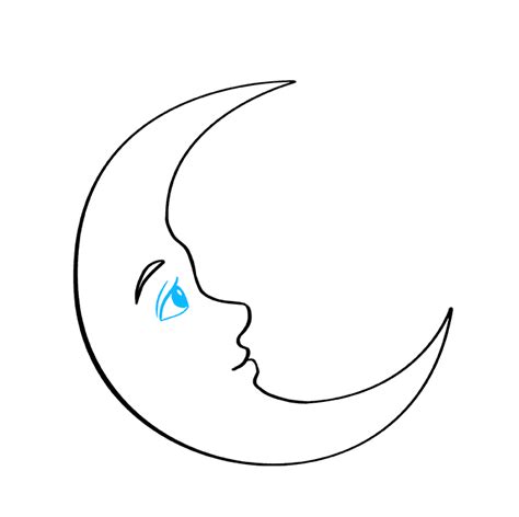 How To Draw A Crescent Moon EASY Step By Step Tutorial Drawing Tutorial Easy Drawings Easy