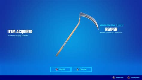 How To Get Reaper Pickaxe In Fortnite Youtube