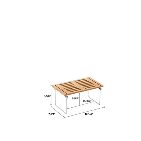 Bamboo Stackable Shelf The Container Store