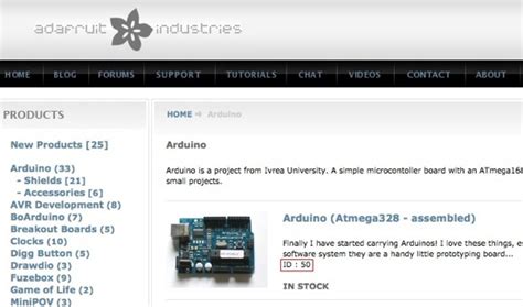 Site Updates All Products Now Have Product Ids Adafruit Industries Makers Hackers