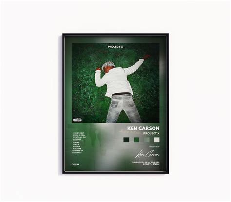 Ken Carson Project X Album Poster Rapper Posters