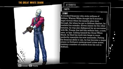 Batman Arkham Asylum Character Bios