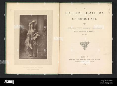 A Picture Gallery Of British Art Containing Twenty Permanent