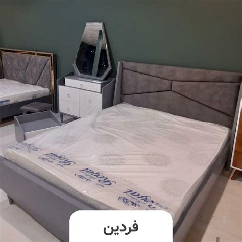 خرید و قیمت تخت خواب یک نفره عرض 120 مدل آوین رنگبندی 25 عددی از