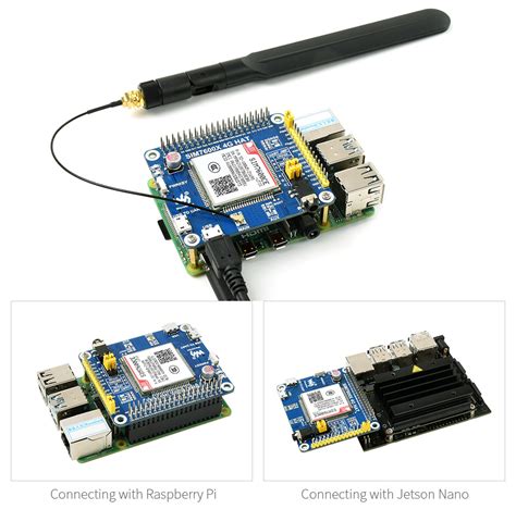 Sim7600ce Jt1s 4g 3g 2g Hat Dành Cho Raspberry Pi