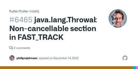 Javalangthrowable Non Cancellable Section In Fasttrack · Issue 6465 · Flutterflutter