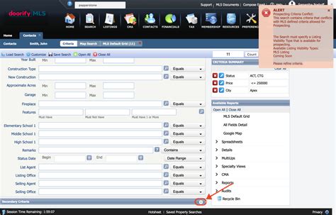 Paragon Search Error Listing Visibility Type Doorify Mls