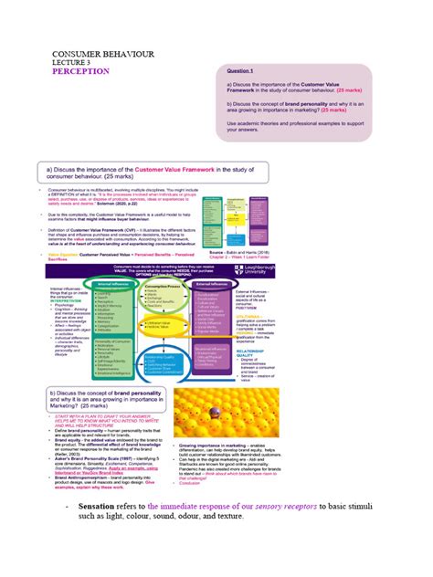 Consumer Behaviour Perception Pdf Perception Senses