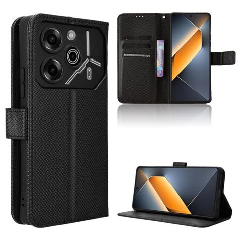 For Tecno Pova 6 Pro 5G LI9 Diamond Pattern Leather Case