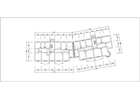 北京服装学院2760平米6层框架结构教师住宅楼建筑设计cad图纸居住建筑土木在线