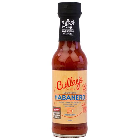 Culleys 6 Louisiana Habanero Hot Sauce 150ml Chile Mojo