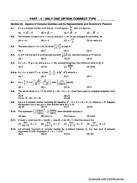 complex number pdf