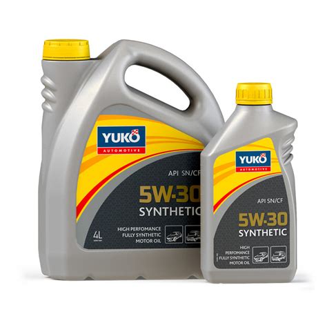 Масло YUKO SYNTHETIC 5W-30 SAE API SN/CF 1л канистра пластик - Detali ...