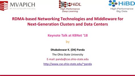 Ppt Rdma Based Networking Technologies And Middleware For Powerpoint Presentation 818271