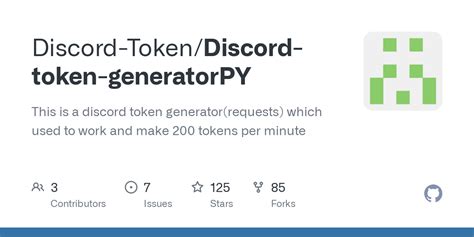 GitHub Discord Token Discord Token GeneratorPY This Is A Discord Token Generator Requests