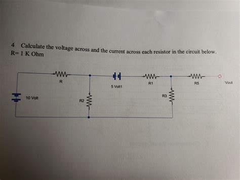 Solved Calculate The Voltage Across And The Current Across Chegg Com