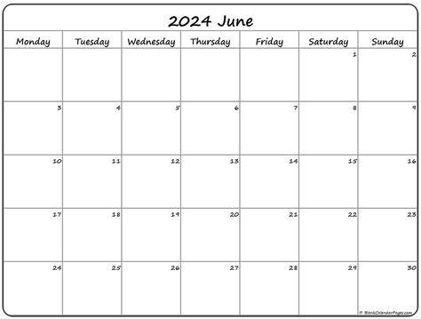 June Calendar Monday Starter Tedi Abagael