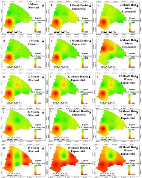 Spatial Distribution Of Occurrence Of Severe To Extreme Drought As Download Scientific