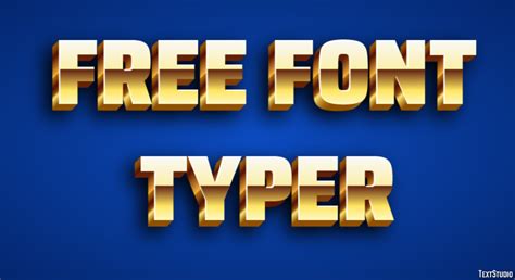 Free Font Typer Text Effect And Logo Design Font