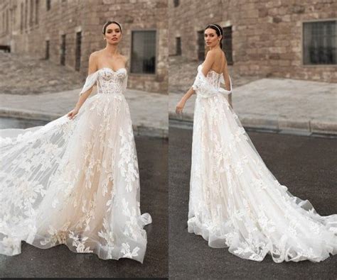 Lace Corset Wedding Dress A Line Off Shoulder Wedding Dress Etsy