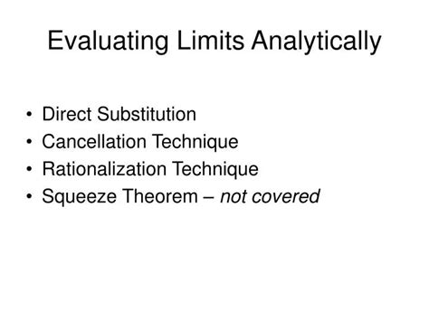Ppt Evaluating Limits Analytically Powerpoint Presentation Free Download Id3654917