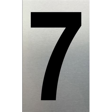 Self Adhesive Aluminium Number 7 75mm PlaceMakers NZ