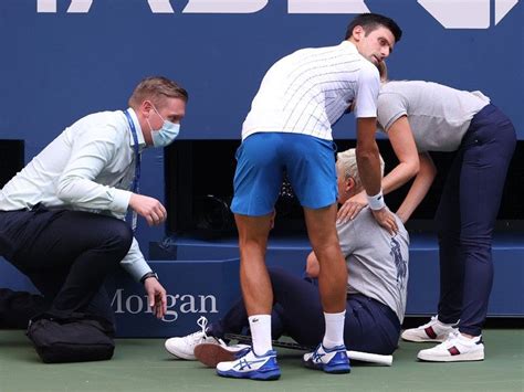 So Sorry Djokovic Disqualified From Us Open For Hitting Judge