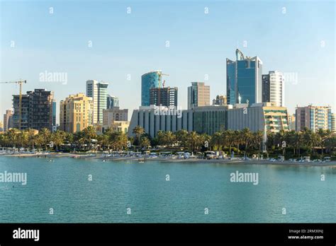 Ritz Carlton Bahrain Hotel And Surrounding Buildings View From Bahrain