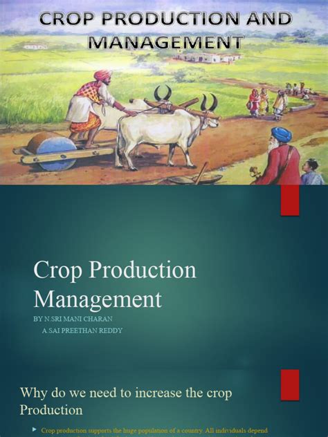 Class 9 Biology Seminar Crop Production Management By N Sri Mani Charan Pdf Manure Agriculture