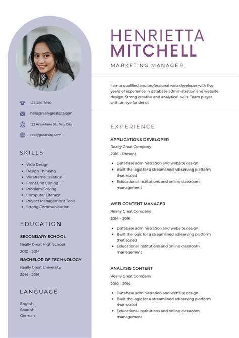 Student Cv Template Examples Format Personal Profile Top Cv