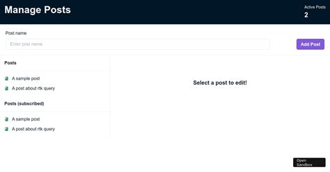 Rtk Query Optimistic Updates Codesandbox