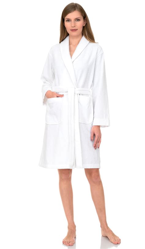 Towelselections Womens Robe Turkish Cotton Short Terry Bathrobe Large